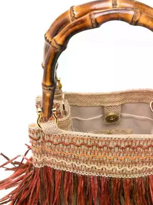 LA MILANESA Small Calla Fringe Tote