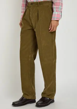 DRAKE'S Tapered-leg Corduroy Trousers