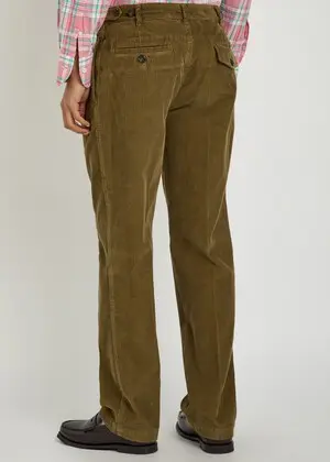 DRAKE'S Tapered-leg Corduroy Trousers