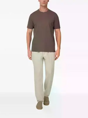 Boggi Milano Linen Tapered Fit Pants With Drawstring Waist