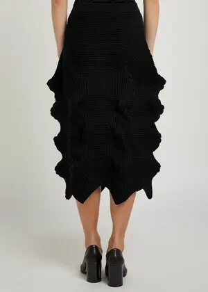 Issey Miyake Sculpted Knit Midi Dress