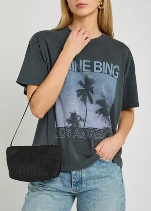 VALESQUE Quilted Nylon Shoulder Bag