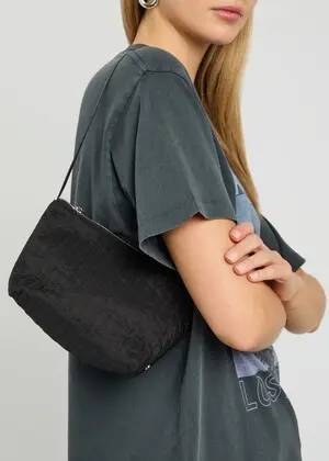 VALESQUE Quilted Nylon Shoulder Bag