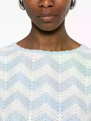 Bruno Manetti Zigzag Scalloped Mini Dress