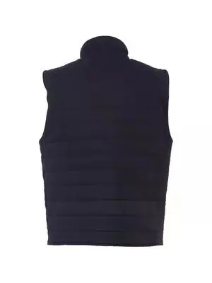 FAY Buttoned Quilted Vest - Blue
