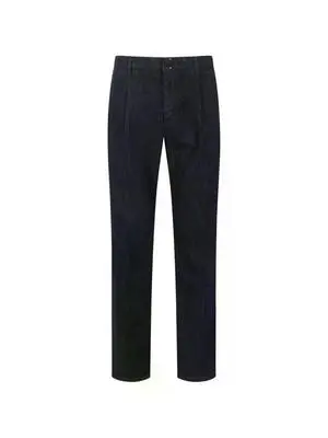 Incotex Slim-fit Pleated Denim Jeans - Blue
