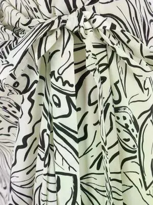Aspesi Floral-print Midi Dress - Neutrals