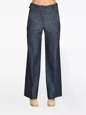 SLOWEAR Wide-leg Belted Jeans