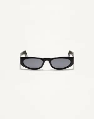 Valentino Garavani Geometric Acetate Sunglasses - Black/grey