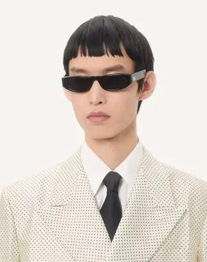 Valentino Garavani Geometric Acetate Sunglasses - Black/grey
