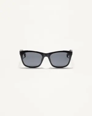 Valentino Garavani Rectangle Sunglasses - Black/grey