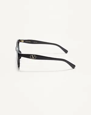 Valentino Garavani Rectangle Sunglasses - Black/grey