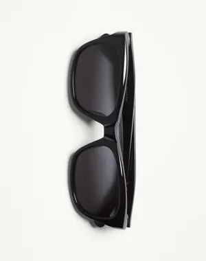 Valentino Garavani Rectangle Sunglasses - Black/grey