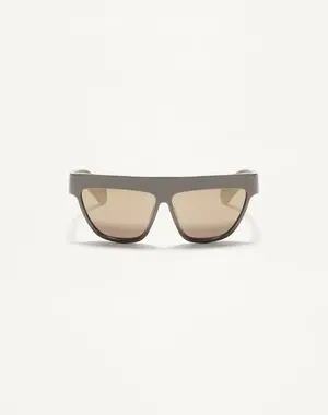 Valentino Garavani Geometric Cat Eye Sunglasses Brown/bronze