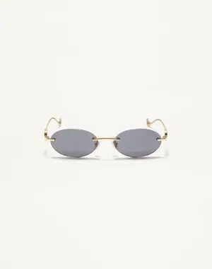 Valentino Garavani Geometric Cat Eye Sunglasses Gold