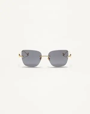 Valentino Garavani Geometric Cat Eye Sunglasses Gold/grey