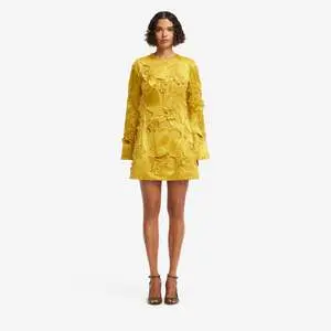LEO LIN Embellished Bell Sleeve Mini Dress - Opulence