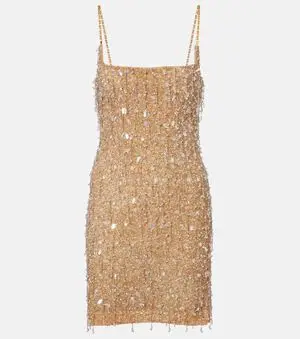 La Fuori Aurora Embellished Midi Dress - Misty Green | Editorialist