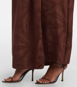 Johanna Ortiz Halterneck Jacquard Maxi Dress