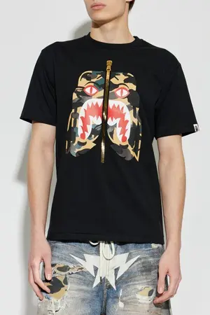 A BATHING APE T-shirt With Print - Black