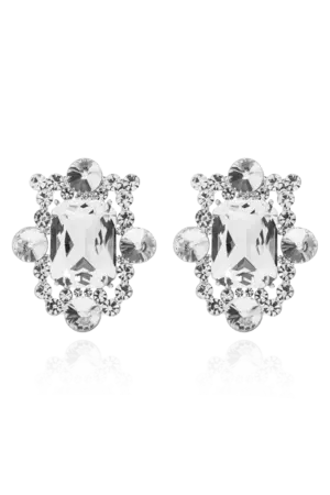 SELF-PORTRAIT Earrings With Crystals - Silver