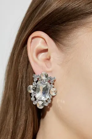 SELF-PORTRAIT Earrings With Crystals