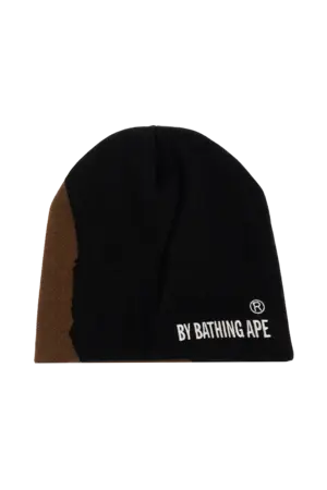 A BATHING APE Logo Beanie - Black