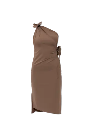 Coperni Appliquéd One-shoulder Dress