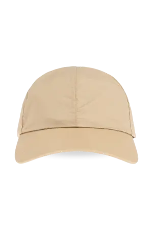 On Baseball Cap With Visor - Beige