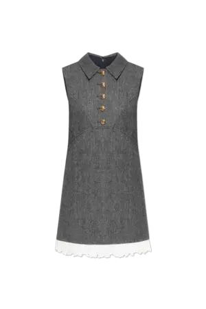 SELF-PORTRAIT Herringbone Mini Dress