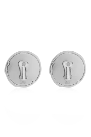 Chloé Pleats Clip-on Earrings - Silver