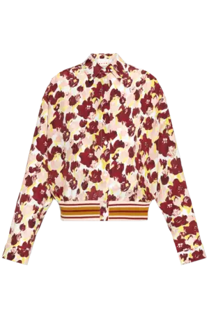 Marni Silk Floral Jacket - Multicolour