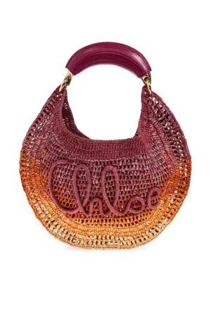 Chloé Hobo Bag Raffia Woven Design - Multicolour