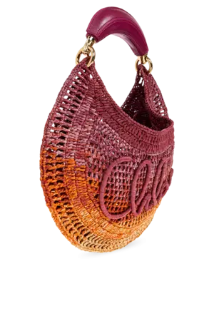 Chloé Hobo Bag Raffia Woven Design - Multicolour