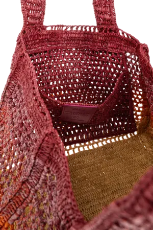 Chloé Summer Raffia Shopper Bag - Multicolour