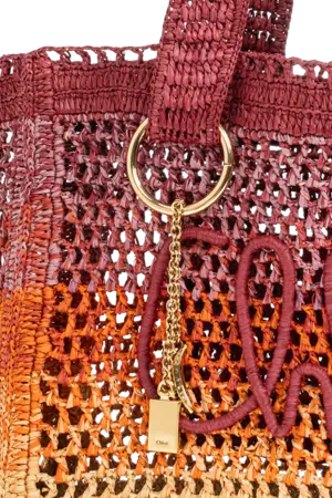 Chloé Summer Raffia Shopper Bag - Multicolour