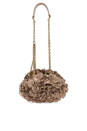 Chloé Plissé Shoulder Bag - Beige