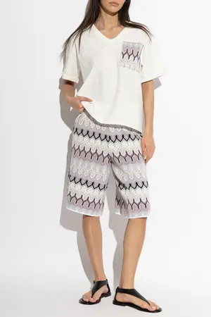 AKEP Lurex Thread Shorts - Multicolour