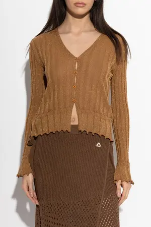 AKEP Lurex Thread Cardigan
