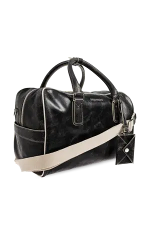 Dsquared2 Calfskin Leather Duffle Bag