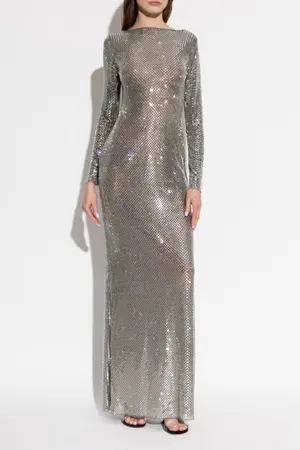 SELF-PORTRAIT Sequined Maxi Dress