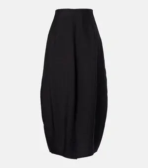 TOTEME Silk-blend Maxi Skirt - Black