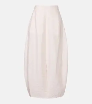 TOTEME Silk-blend Maxi Skirt - Pink