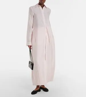 TOTEME Silk-blend Maxi Skirt - Pink