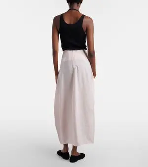 TOTEME Silk-blend Maxi Skirt - Pink