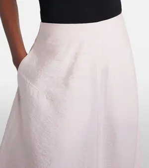 TOTEME Silk-blend Maxi Skirt - Pink