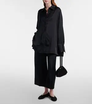 TOTEME Satin Shirt - Black