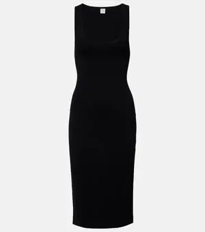 TOTEME Jersey Midi Dress - Black