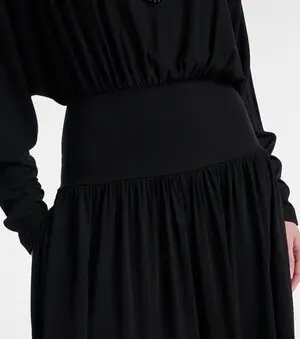 TOTEME Gathered Midi Dress - Black