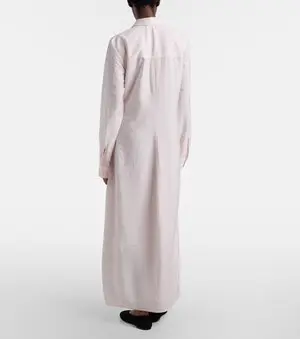 TOTEME Silk-blend Shirt Dress - Pink